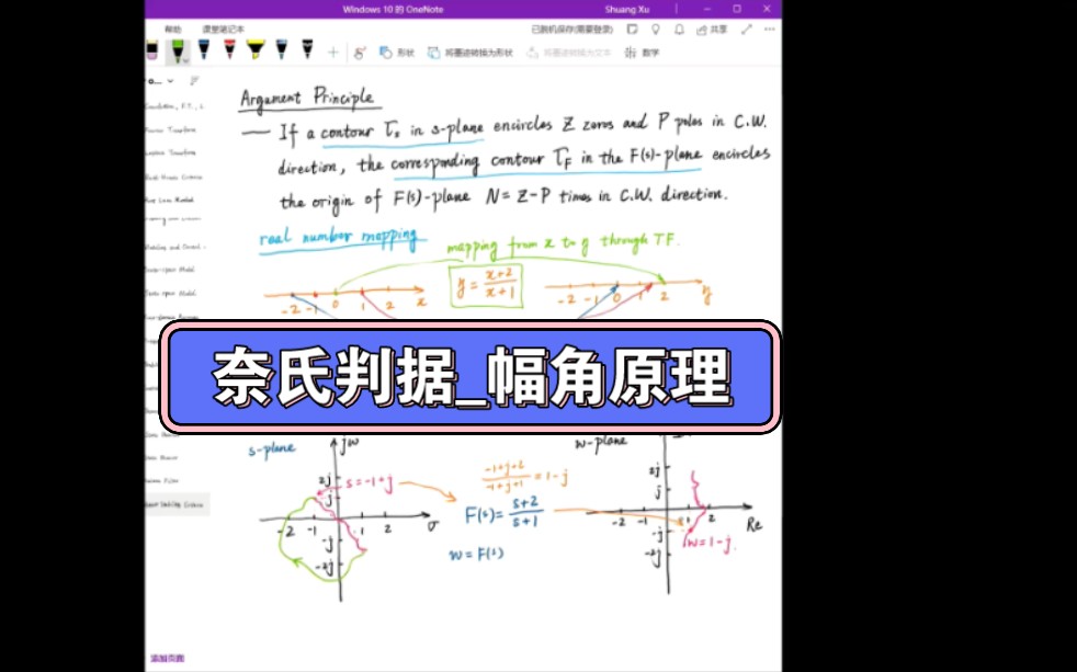 【自动控制原理】【双语】11_奈奎斯特稳定判据(1)_幅角原理