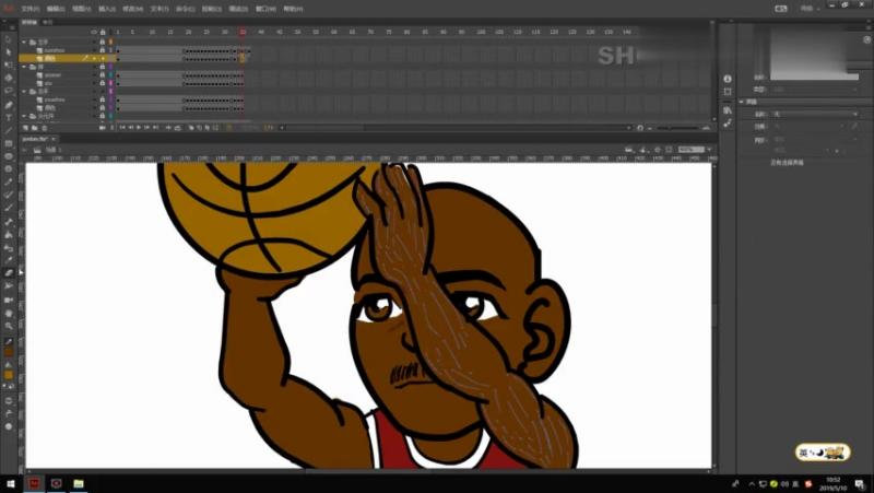 库里和乔丹的投篮动画片头