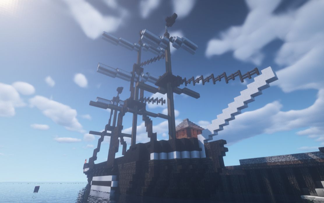 【我的世界】石頭的中世紀小鎮 (造船篇)