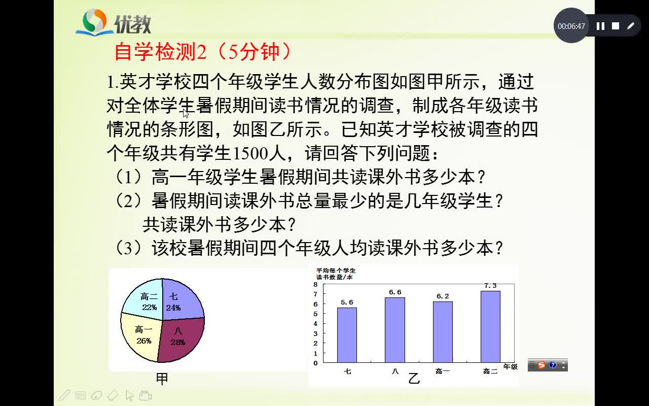 第八章数据的收集与整理第四节:统计图的选择