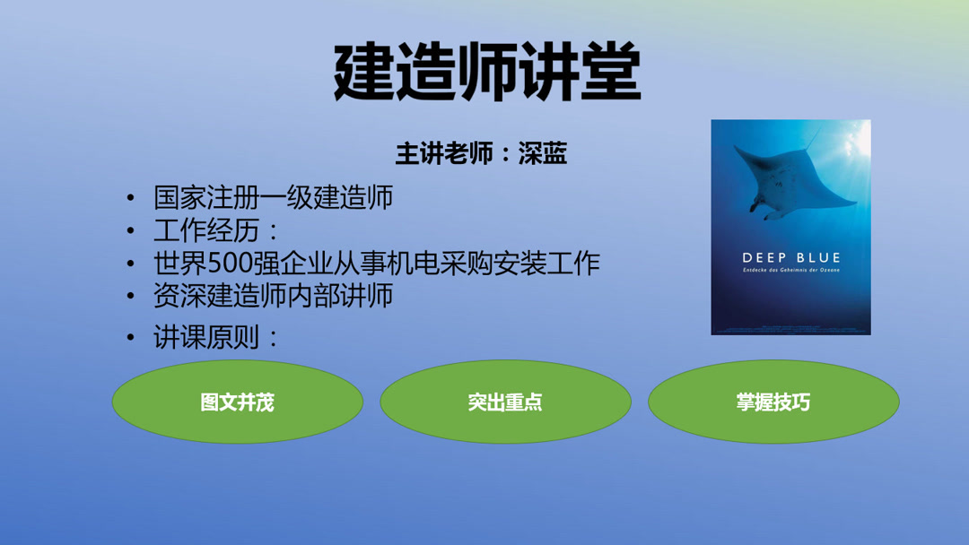 2019年二建机电实务 2H312020 机电工程起重技术 深蓝老师
