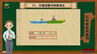 小学五年级动画奥数 第167集 应用题四(11):行程问题中的复合比