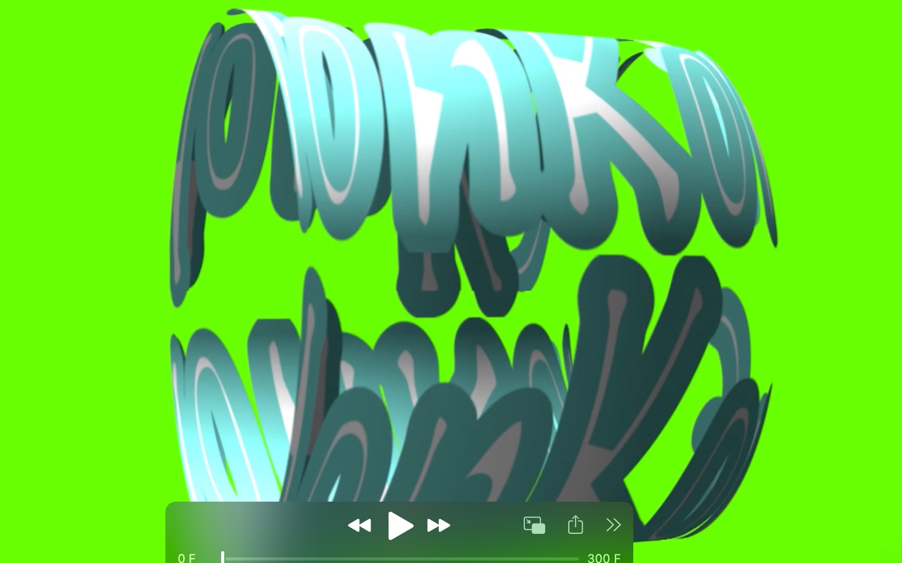 滚动文字动画成功版