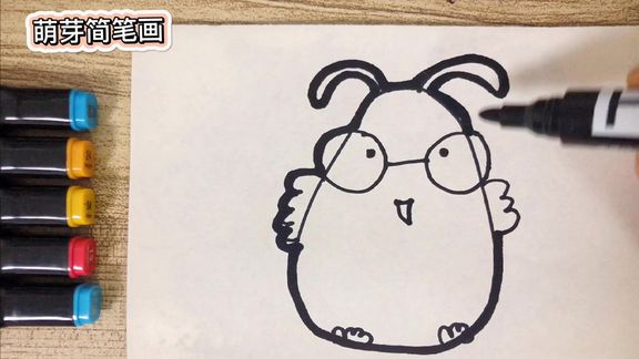 简笔画:画一个可爱的小鸡,这样画简单又好看