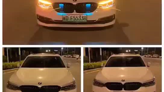 ...睿择旗舰店】 新5系 G38 亮黑色迎宾发光LED中网 现货发售 7种模式 ...