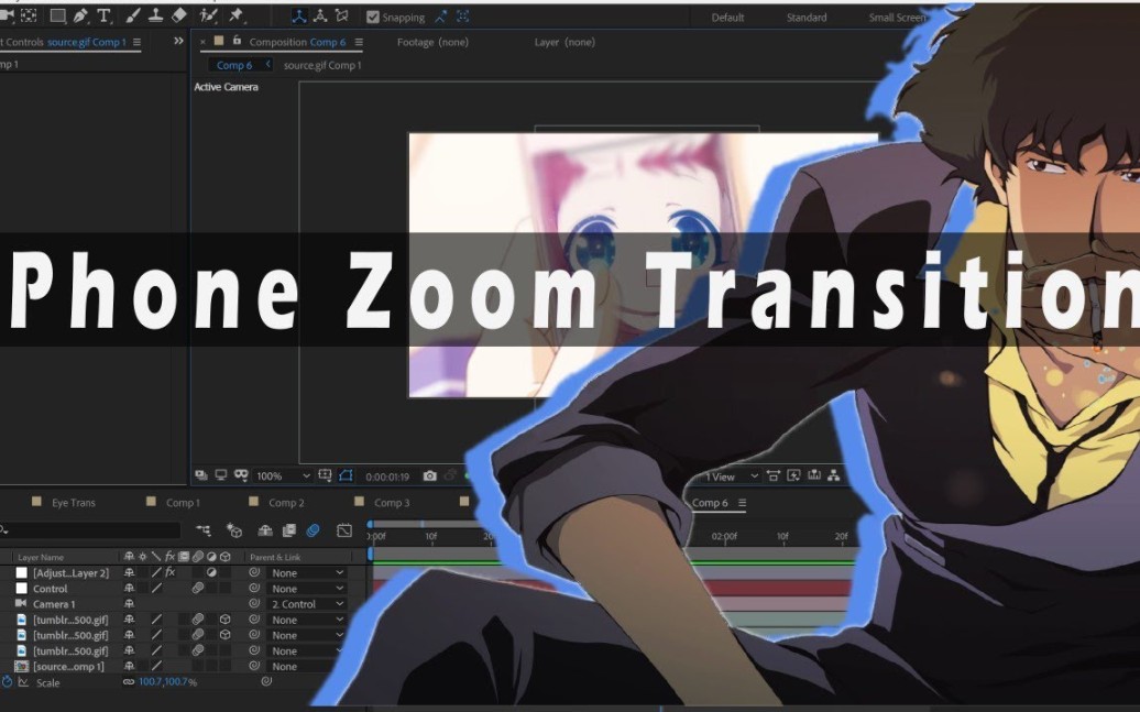 【AE/AMV教程】如何透过手机屏幕进入下一个画面