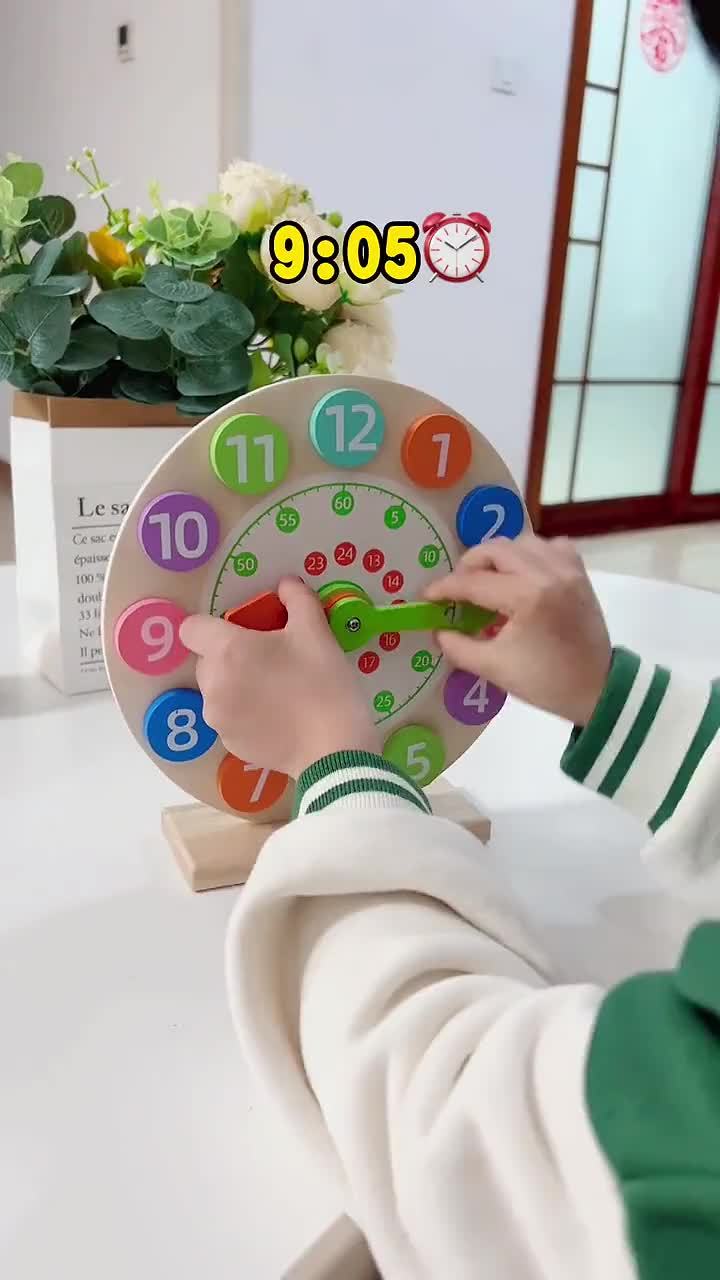 3-6岁孩子,家长可以教认识时间了,早认识时间对形成时间观念有好处,...