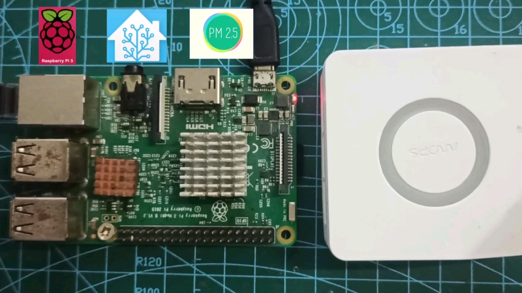 Home Assistant + 树莓派+检漏来的pm2.5传感器=室内空气质量测试仪