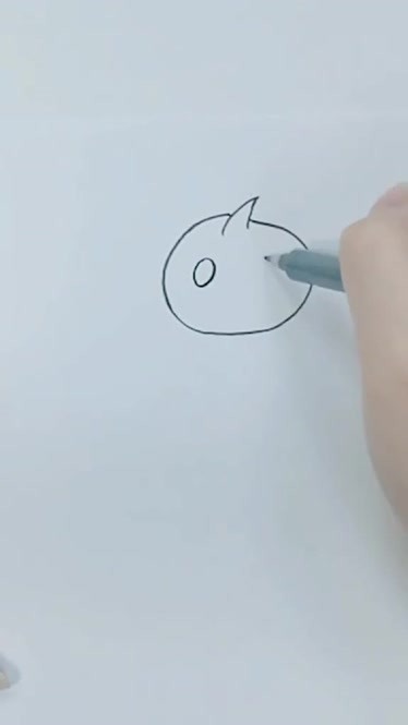 可爱的小鸡简笔画