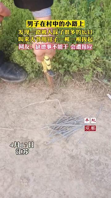 ...叫来大爷用钳子一根一根拔起。网友:缺德事不能干,会遭报应!#最初的...