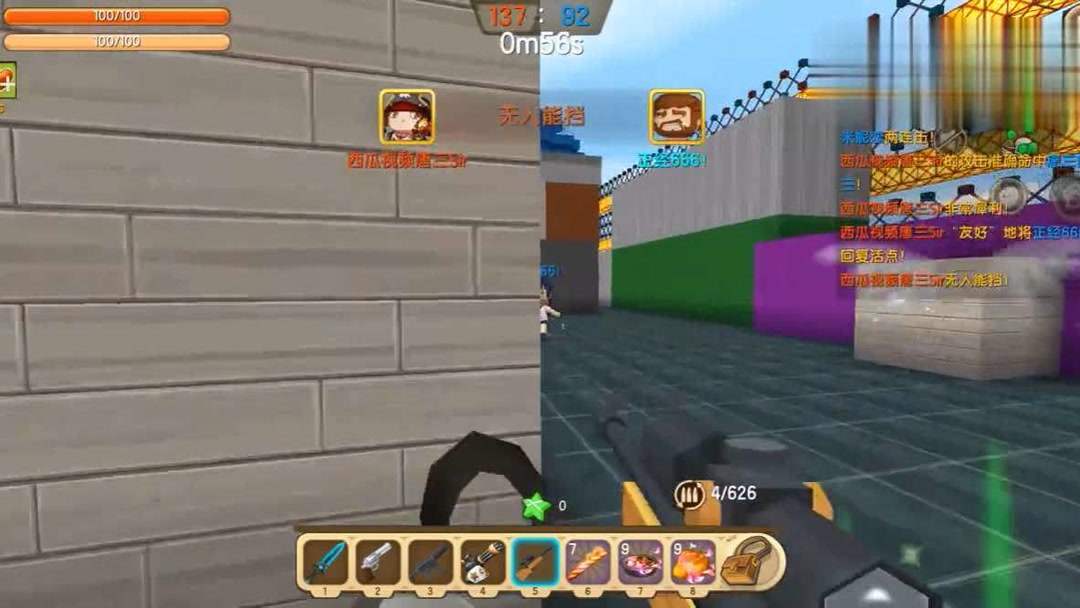 迷你世界对战 我是狙击神枪手,从来不开镜!