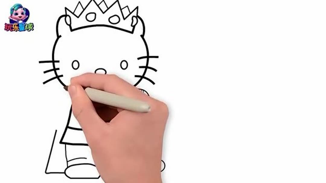 HelloKitty王子和公主简笔画教学