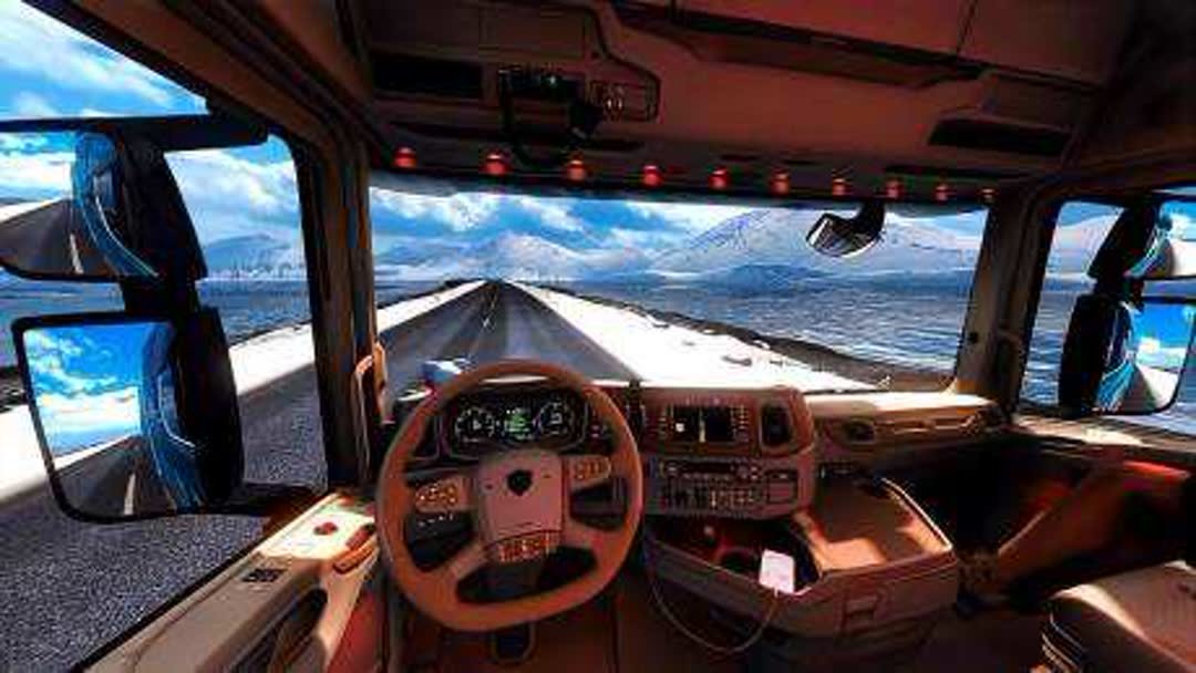 欧洲卡车模拟:全程第一视角驾驶,欣赏沿途风光