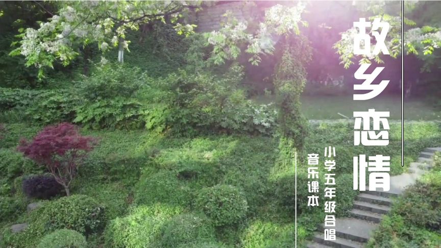 故乡恋情 纯真儿童合唱 小学音乐课本