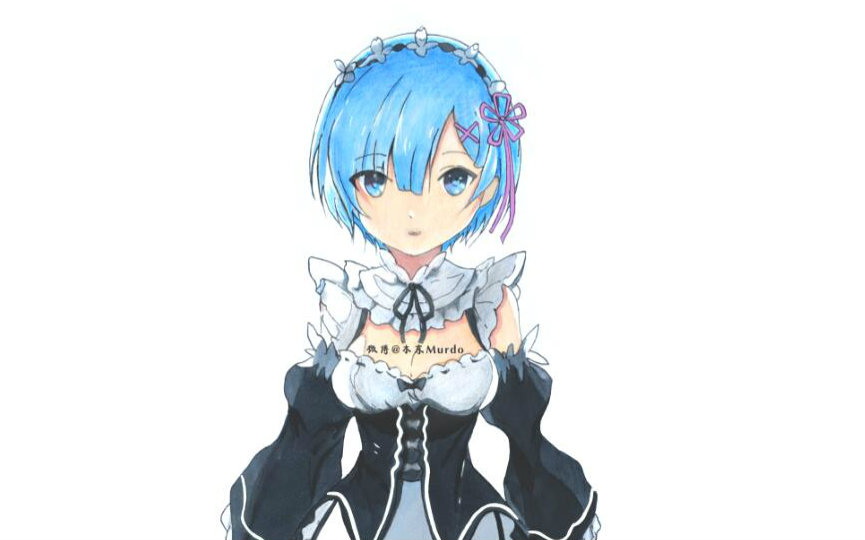 【木东-Murdo】蕾姆马克笔上色动漫人物手绘教程(上色)