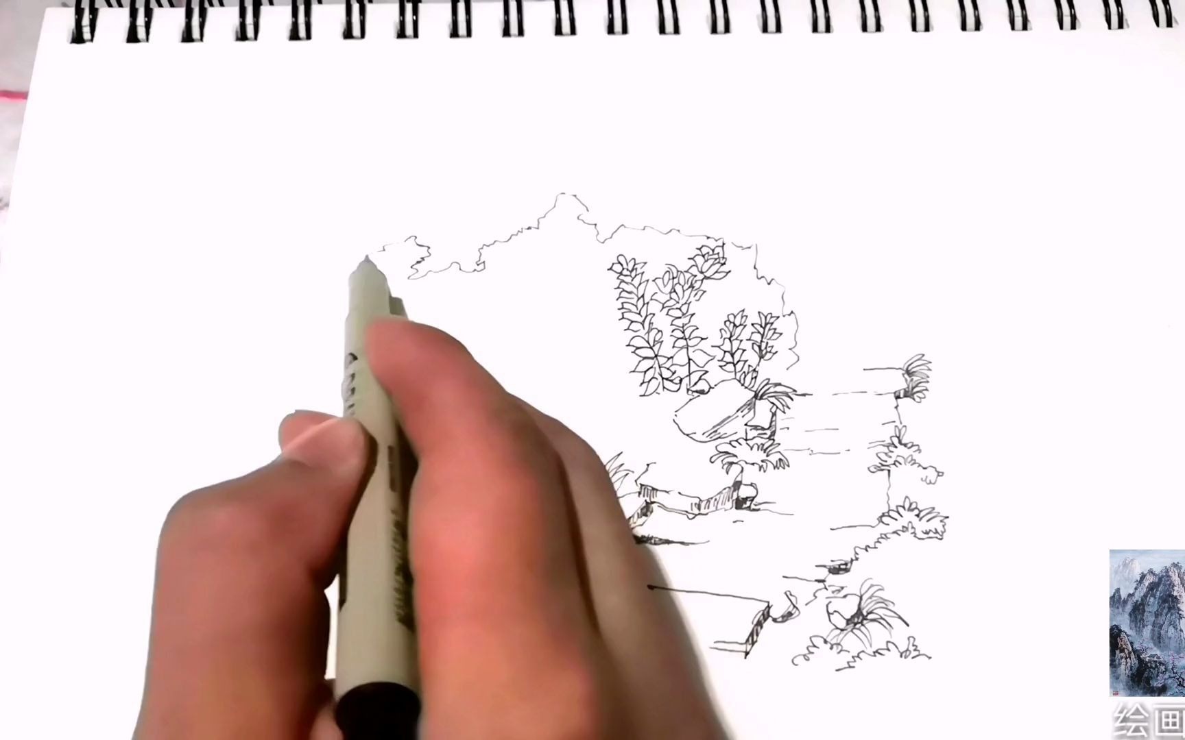钢笔画零基础教学学会这几点方法一支笔一张纸就是一幅画