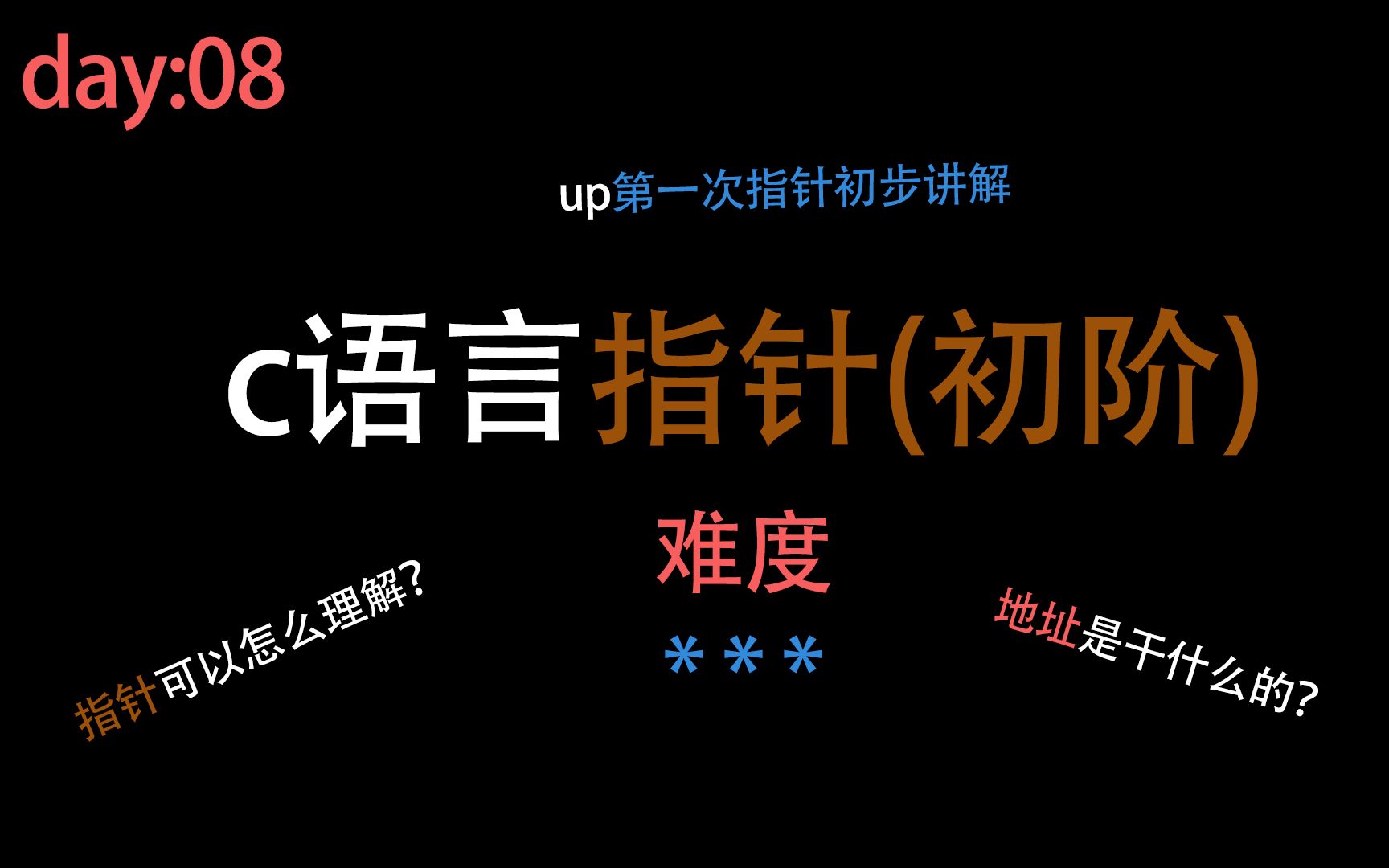 【专升本c语言】指针初步讲解