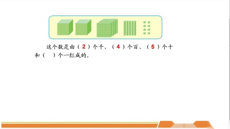 小学数学二年级下册10000以内数的认识