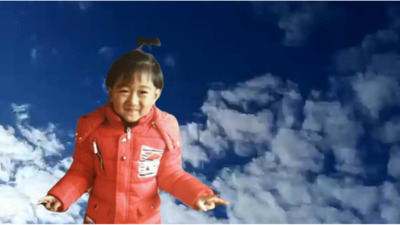 孙子硕硕的童年/李春晓制作。