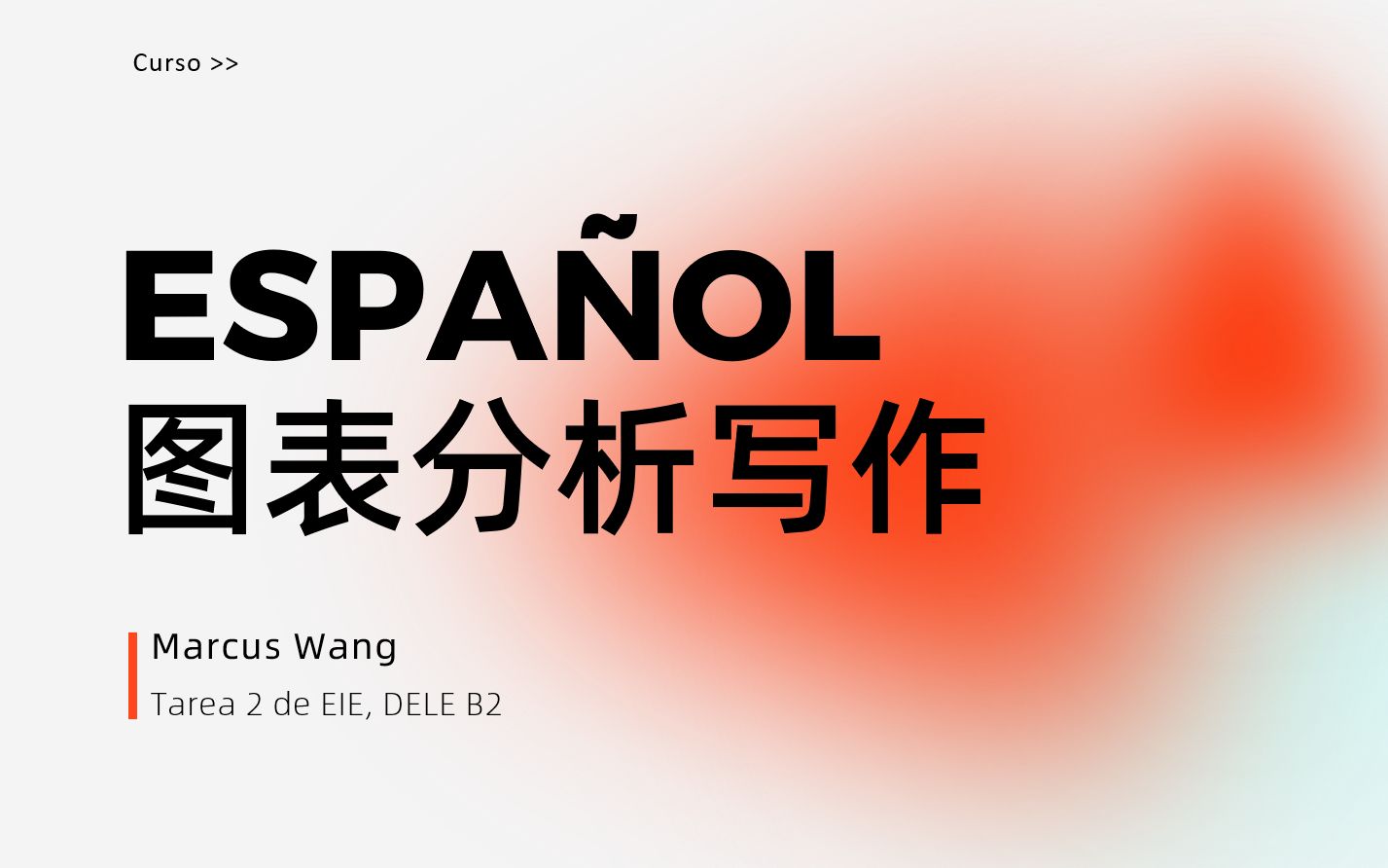 【西班牙语写作】图表分析