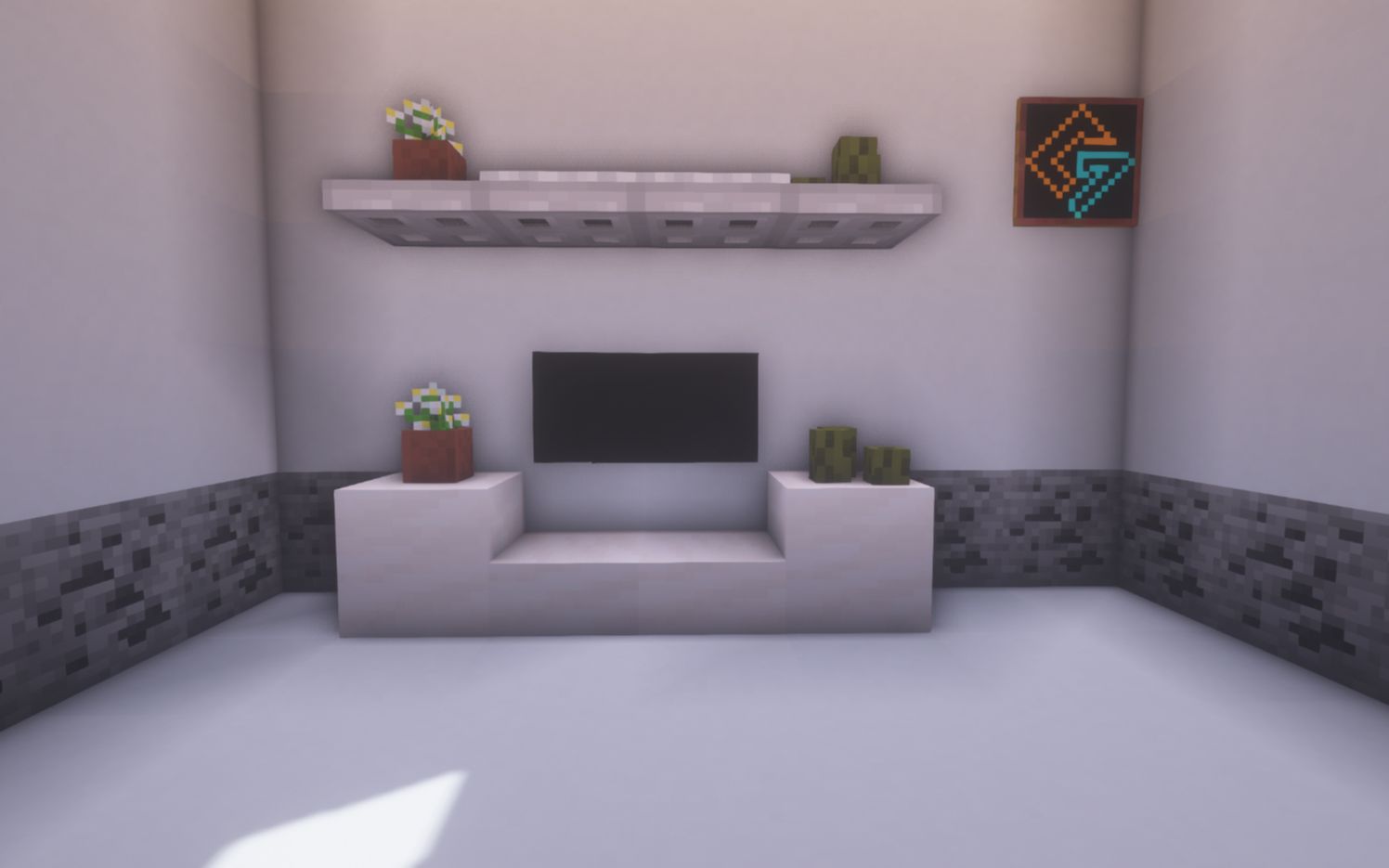 我的世界:如何在游戏minecraft中制作电视墙
