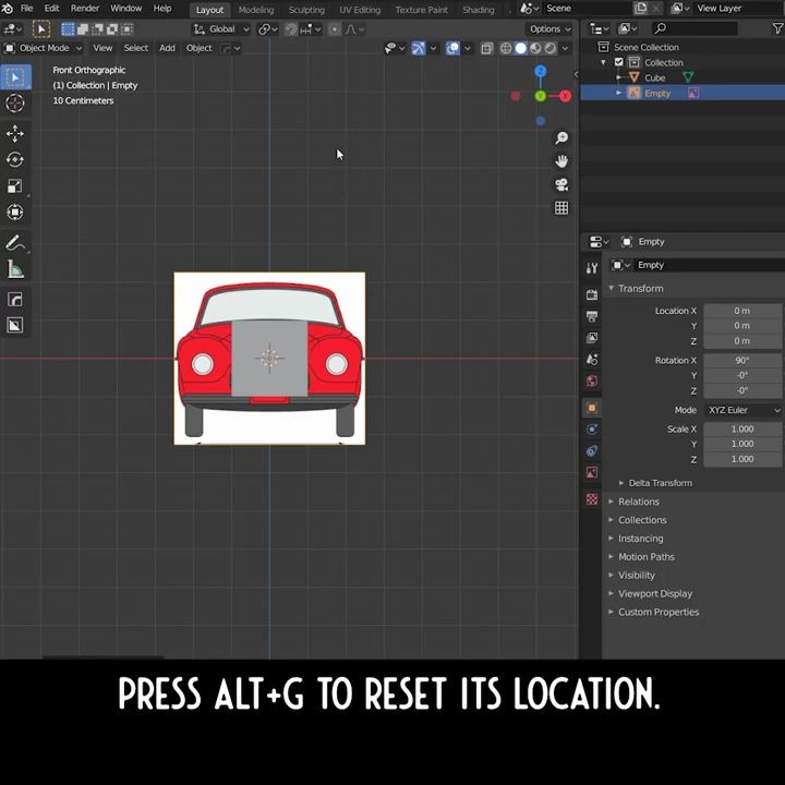 【Blender教程】小技巧:汽车建模基础第1部分-参考
