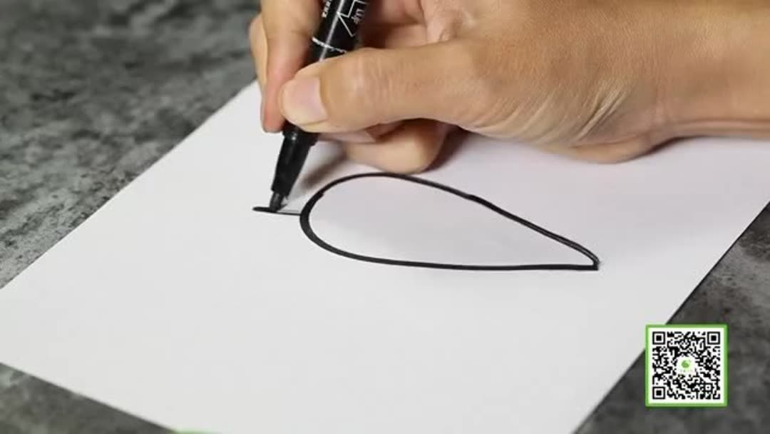 英语简笔画日记: 胡萝卜carrot-蔬菜绘画