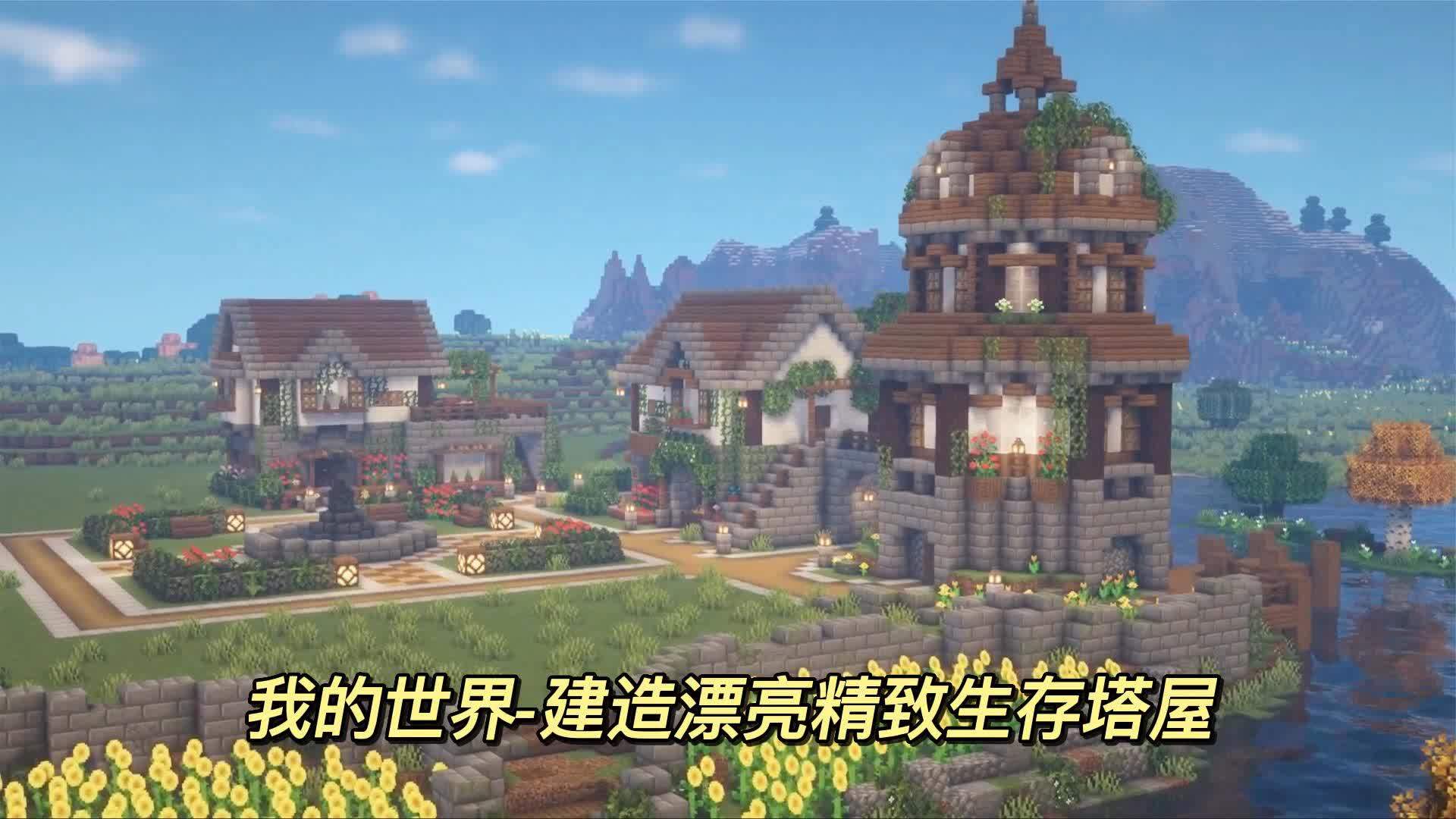 我的世界-建造漂亮精致生存塔屋