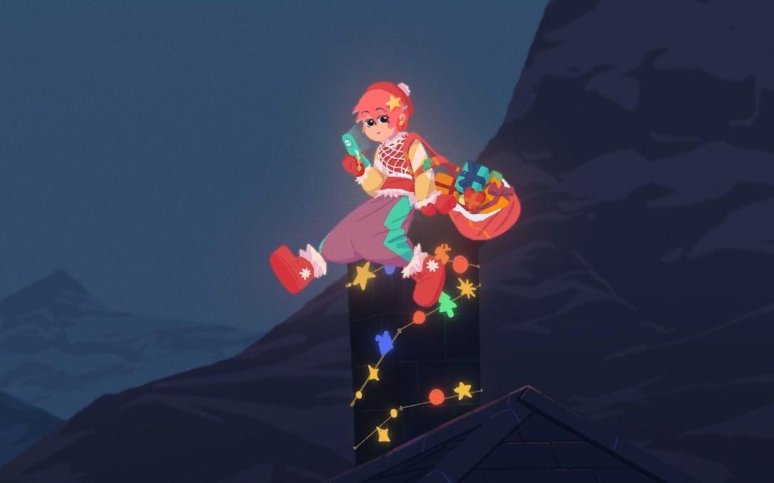 【Procreate绘画过程】您的礼物正在配送中!