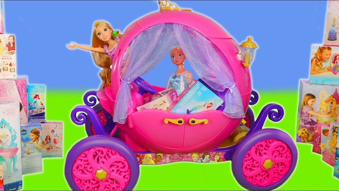 玩具动画园:芭比公主娃娃车来啦,卡通玩具动画