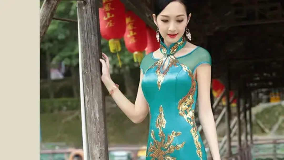 旗袍详细完整视频教学,旗袍底稿细节变化第1课打版制版裁剪