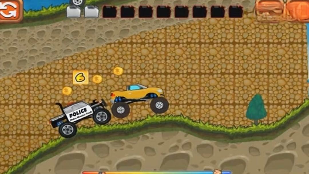 汽车总动员之大脚车比赛玩具动画视频