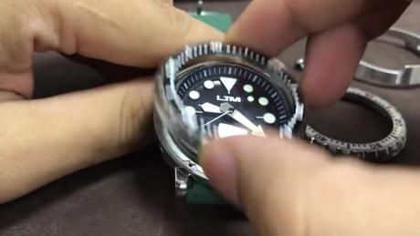 圣马丁罐头潜水表更换计时圈教程