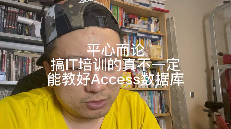 平心而论,专门搞IT的真不一定能教好Access数据库