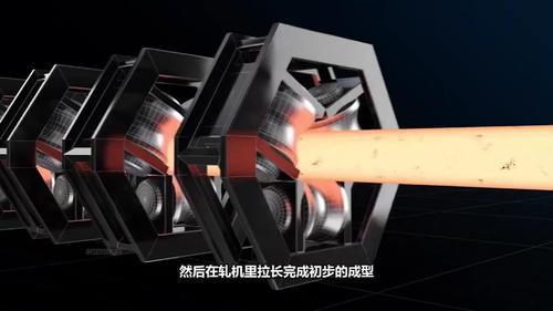 无缝钢管制造过程,把一根钢柱穿孔,再挤压拔长,这是怎么做到的