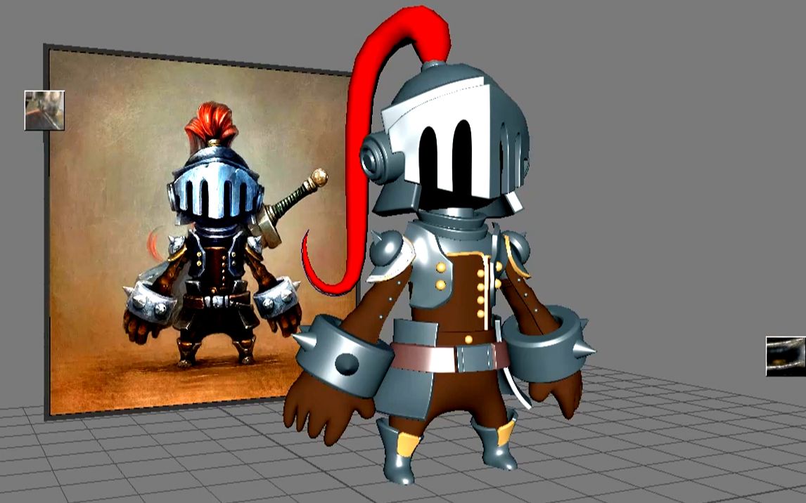 【Maya人物建模】从box开始教你,卡通骑士完整模型布线教学,maya...