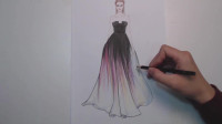手把手教你画一幅漂亮的服装效果图!