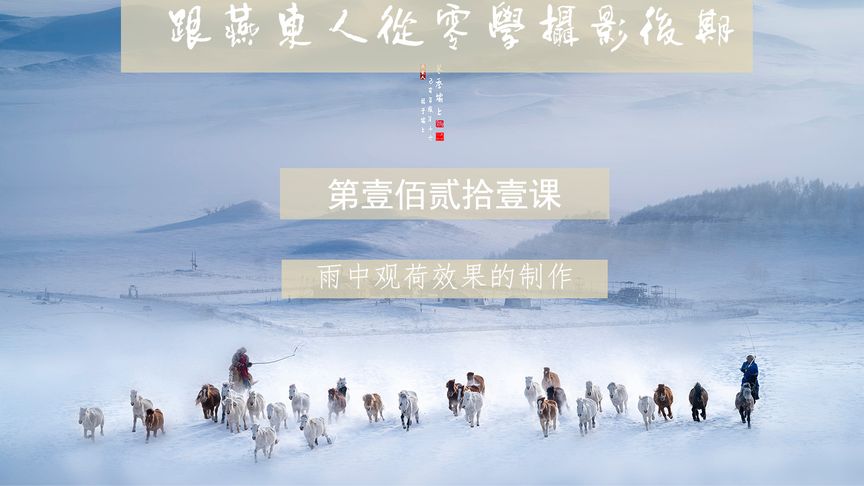 118.丁家生摄影后期讲座——雨中观荷效果的制作
