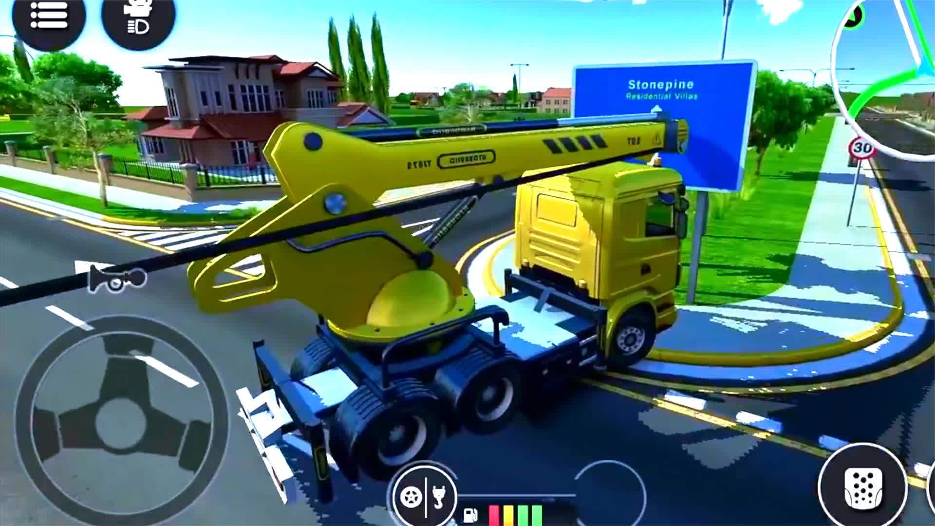 童趣:创意模拟卡车运输货物,起吊车挖掘机驾驶模拟器游戏