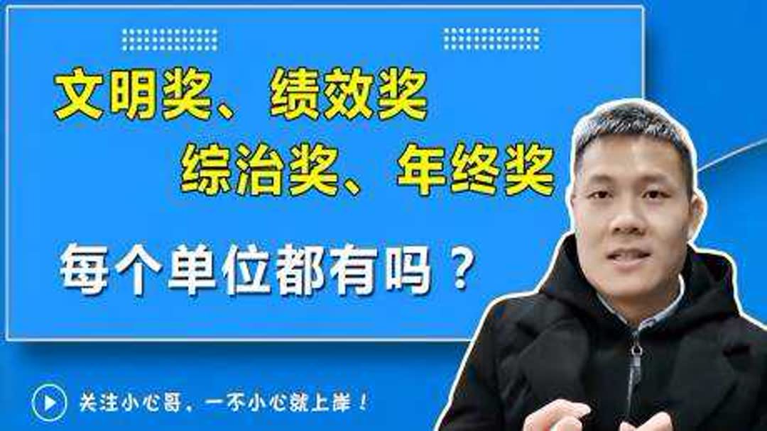 公务员的年终奖、绩效奖、文明奖、综治奖是每个单位都有吗?