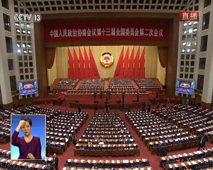 全国政协十三届二次会议闭幕会 全国政协主席汪洋发表讲话