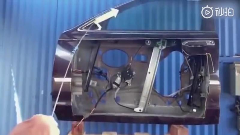 汽车车窗升降原理,但是,这个手动箭头是不是省去了后期呢?