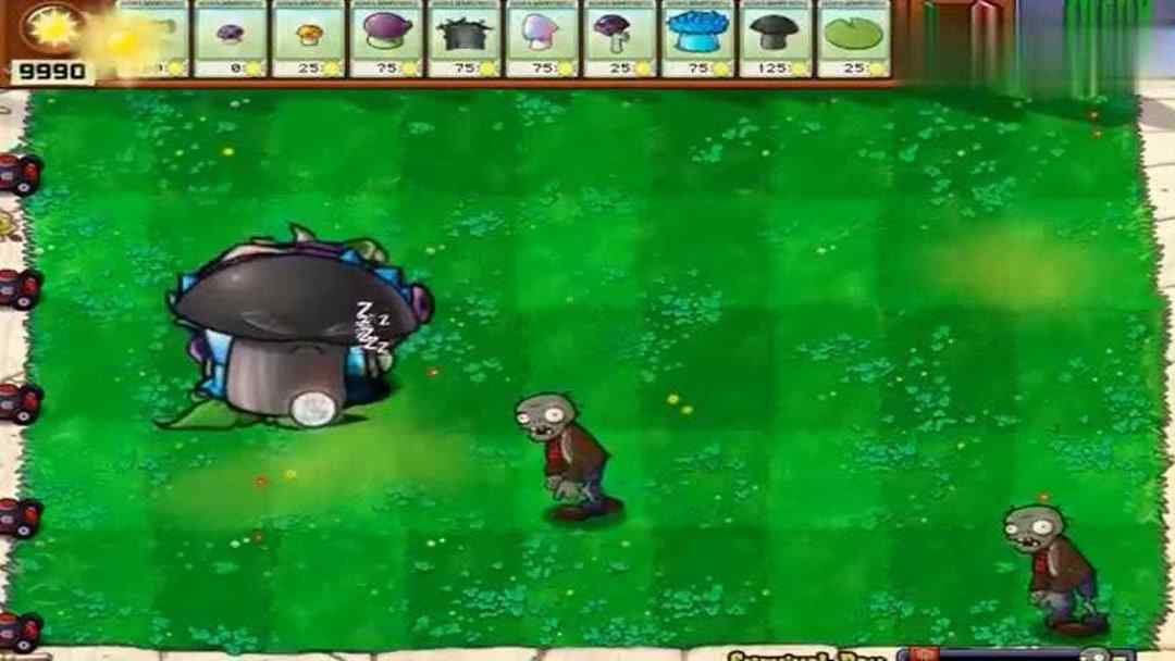 植物大战僵尸:当体型变大后的植物们叠在一起,这次僵族是真的惨