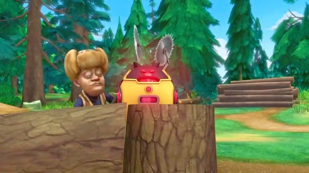 孩子前天开始老看《熊出没之丛林总动员》机器小怪兽,游戏都不玩了 #...