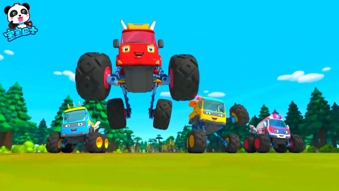 疯狂怪兽车:四位怪兽车都集结完毕了,请指示!