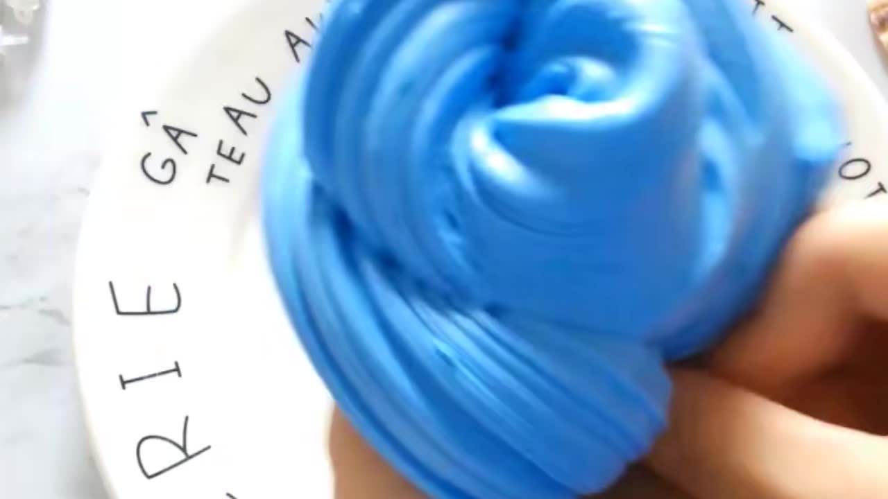 1_简单两种材料自制无硼砂橡皮泥,手感柔软细腻