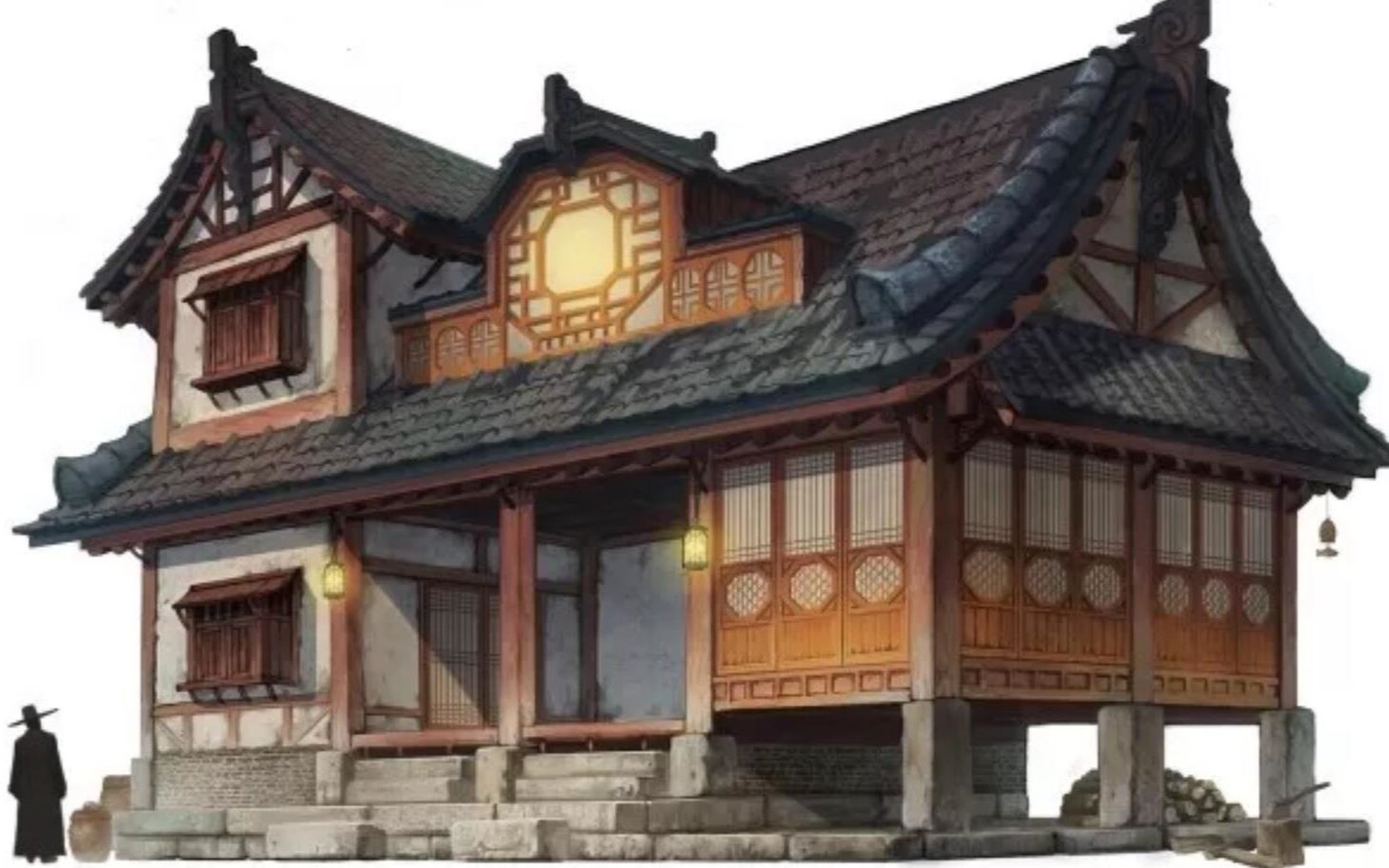 3Dmax场景建模-古风建筑模型制作全流程讲解