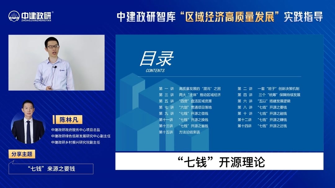 《中建政研智库“区域经济高质量发展”实践指导》第八讲