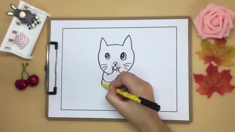 简笔画小猫咪 容易学会