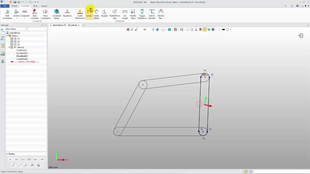 【中望3D2017】新增加的定义草图图块和自定义预制草图功能